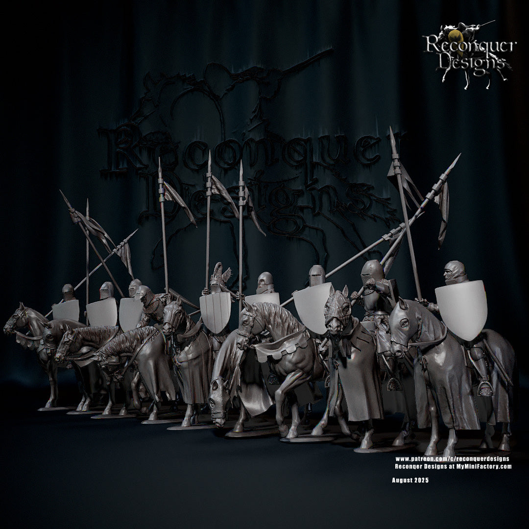 Mid C14th Knights Set A – Potbelly Miniatures