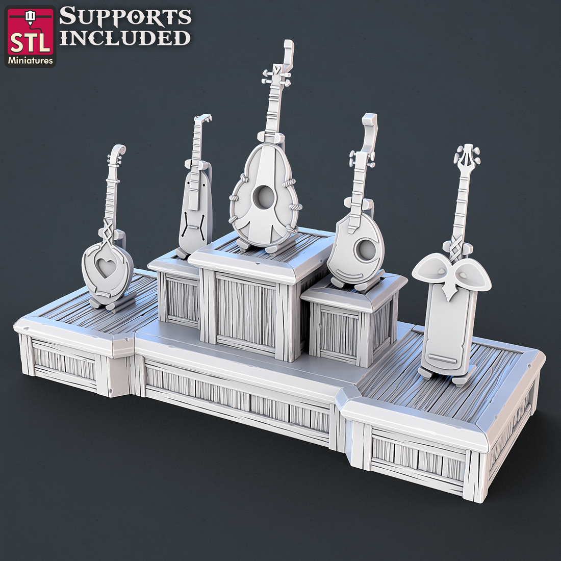 Music Store Display A – Potbelly Miniatures