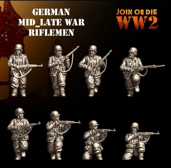 German Riflemen One – Potbelly Miniatures